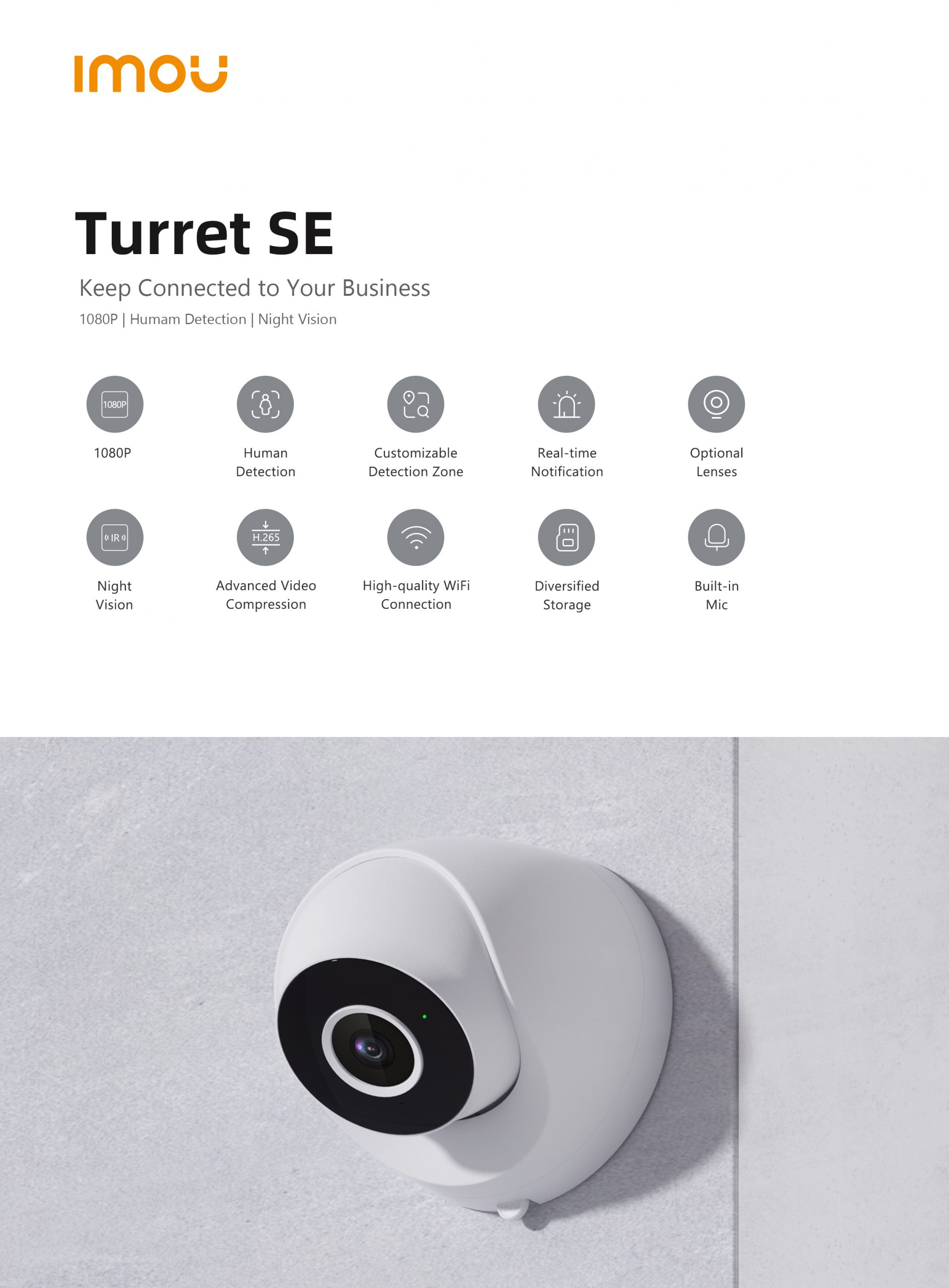 IMOU IPC-T22EP(TURRET 2MP) - Secom World