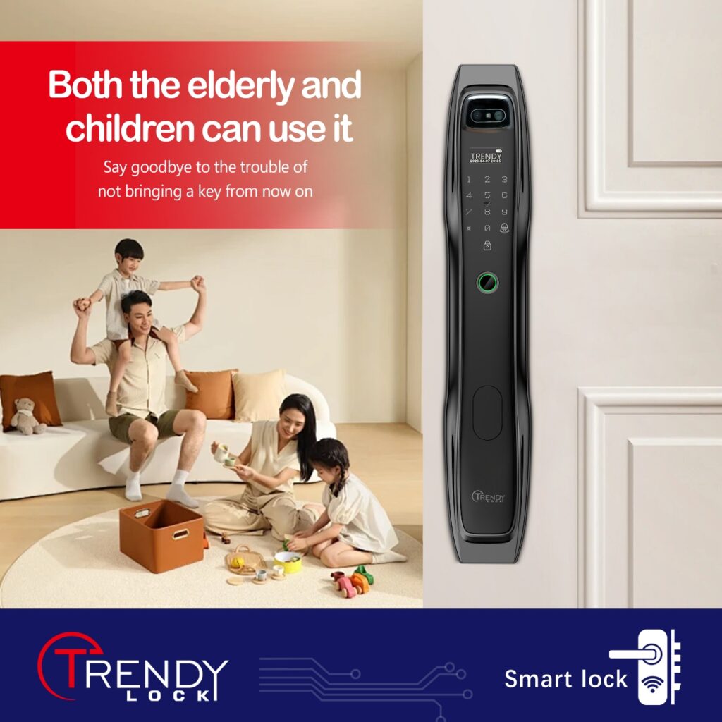 TRENDYLOCK FX16 – Tuya App, Palm vein, Face, Password, Fingerprint, Card, Key - Secom World